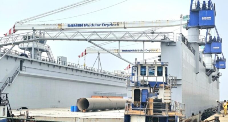NIMASA Prepares Modular Floating Dock for Commercial Operations